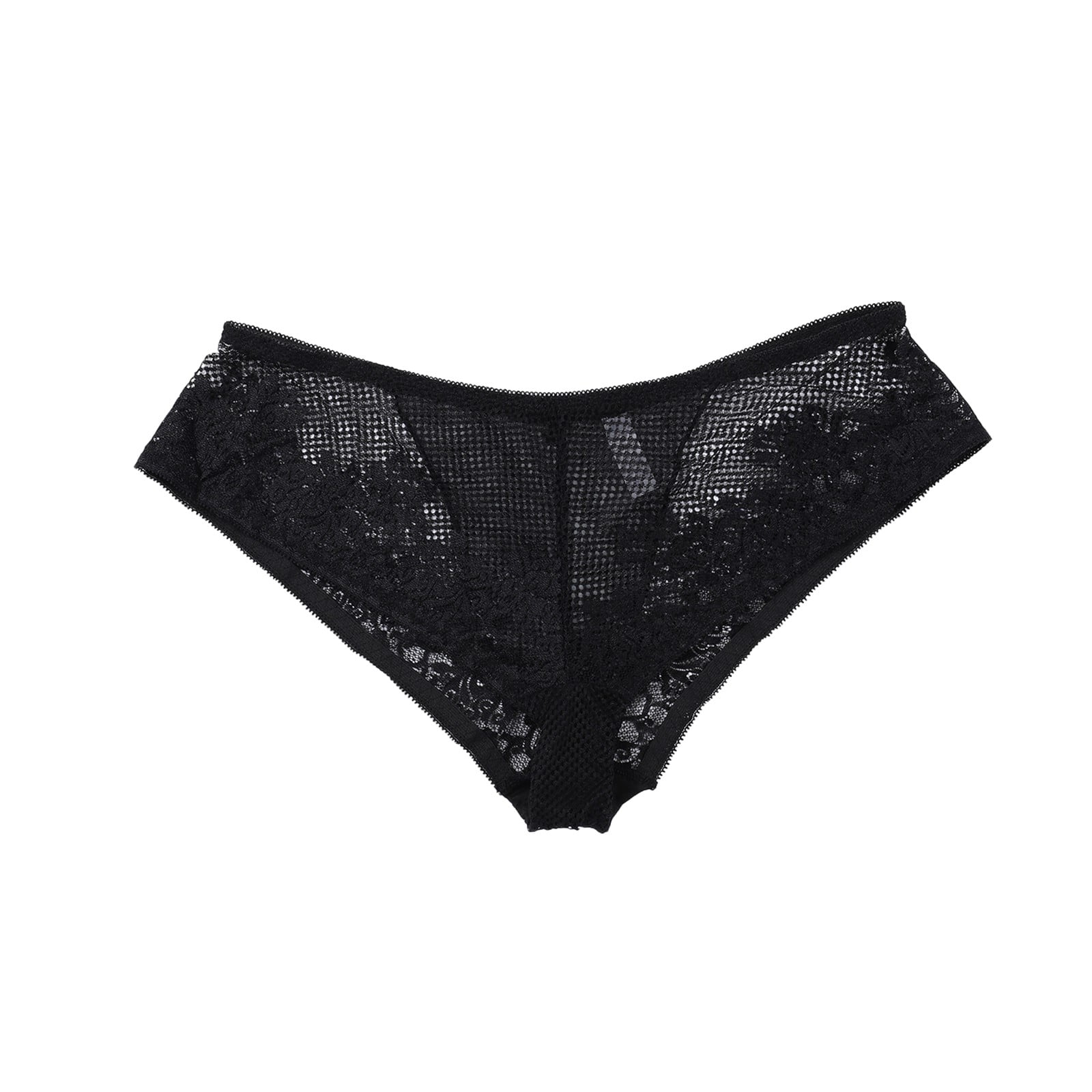 Womens Underwear non-visible Seamless Bikini Lace Underwear Half Back ...