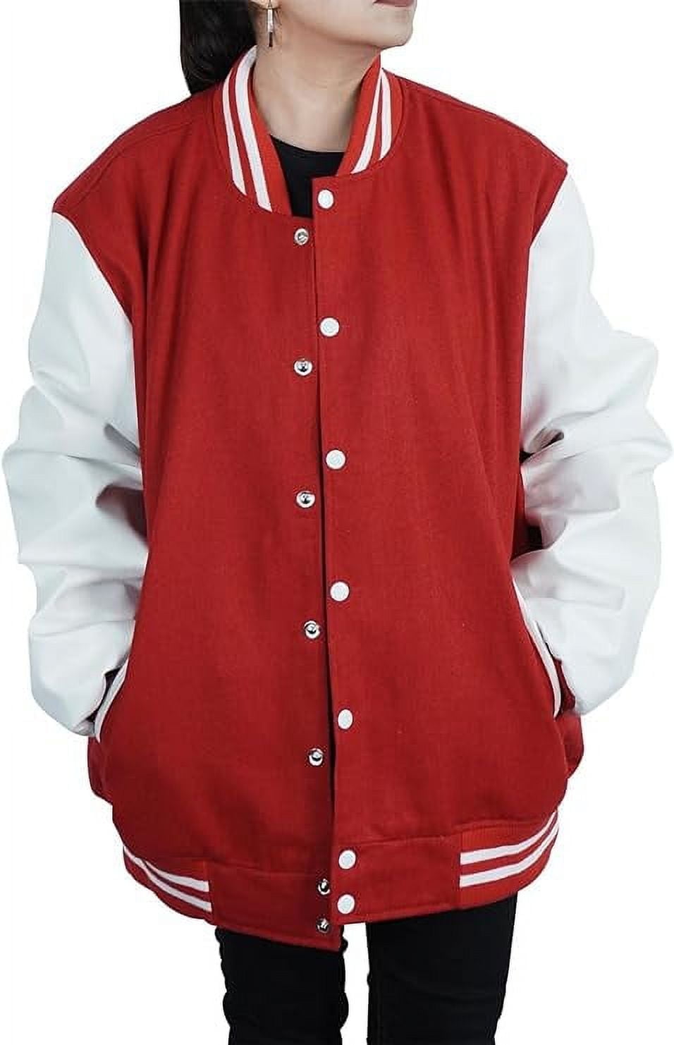 Womens Varsity Letterman Bomber Jacket - Walmart.com