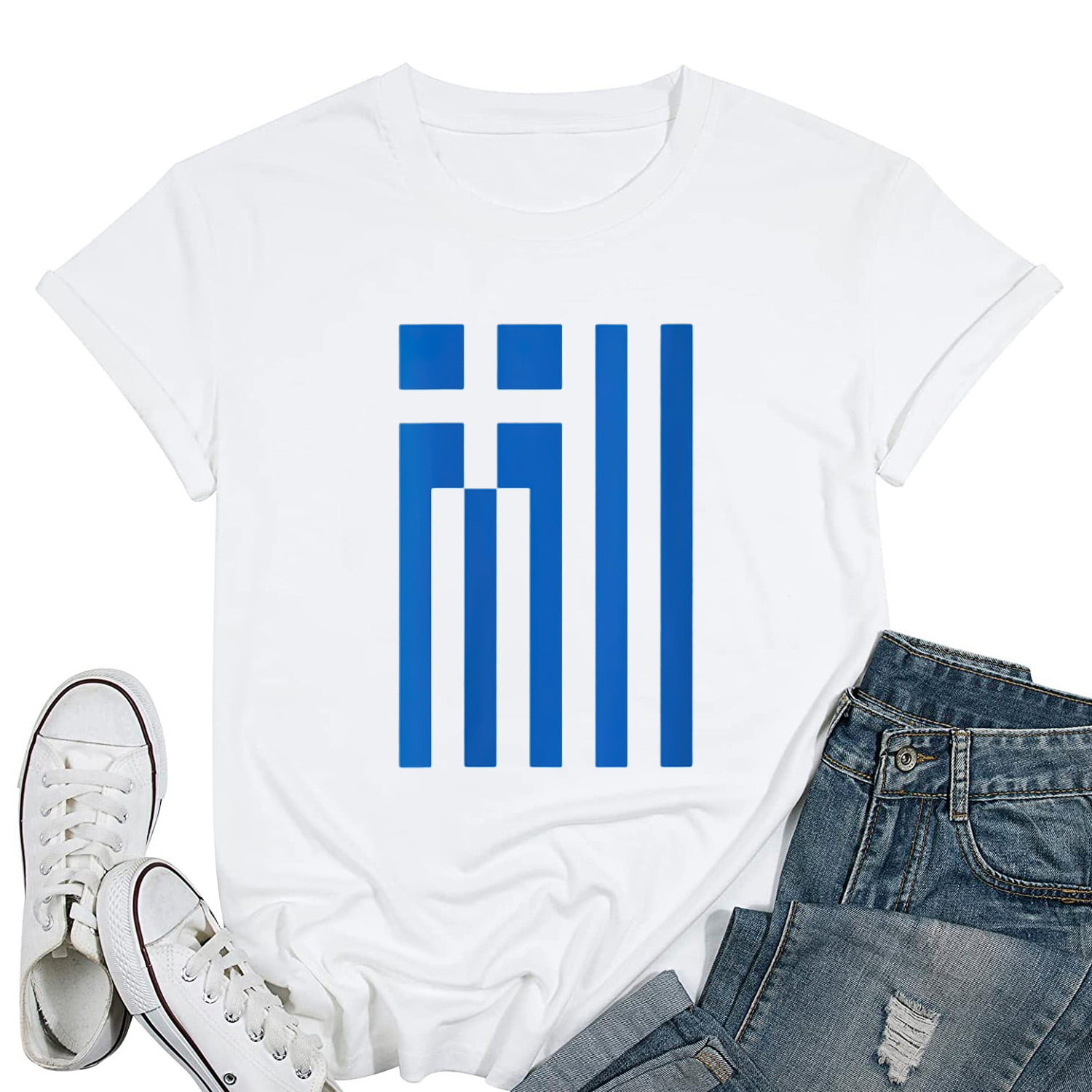 Womens Vertical Flag Of Greece I Galanolefki Souvenirs Greek Ellada ...