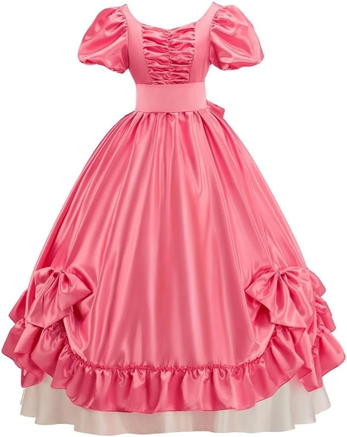 Womens Victorian Dress Tea Party Princess Maxi Dress Rococo Ball Gown ...