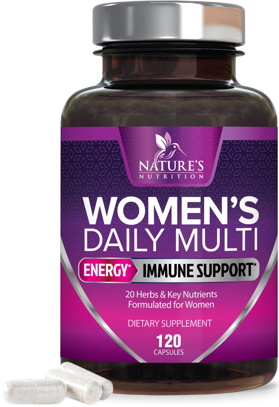 Womens Vitamins Multivitamin - Daily Multi for Women with Vitamin A, C ...