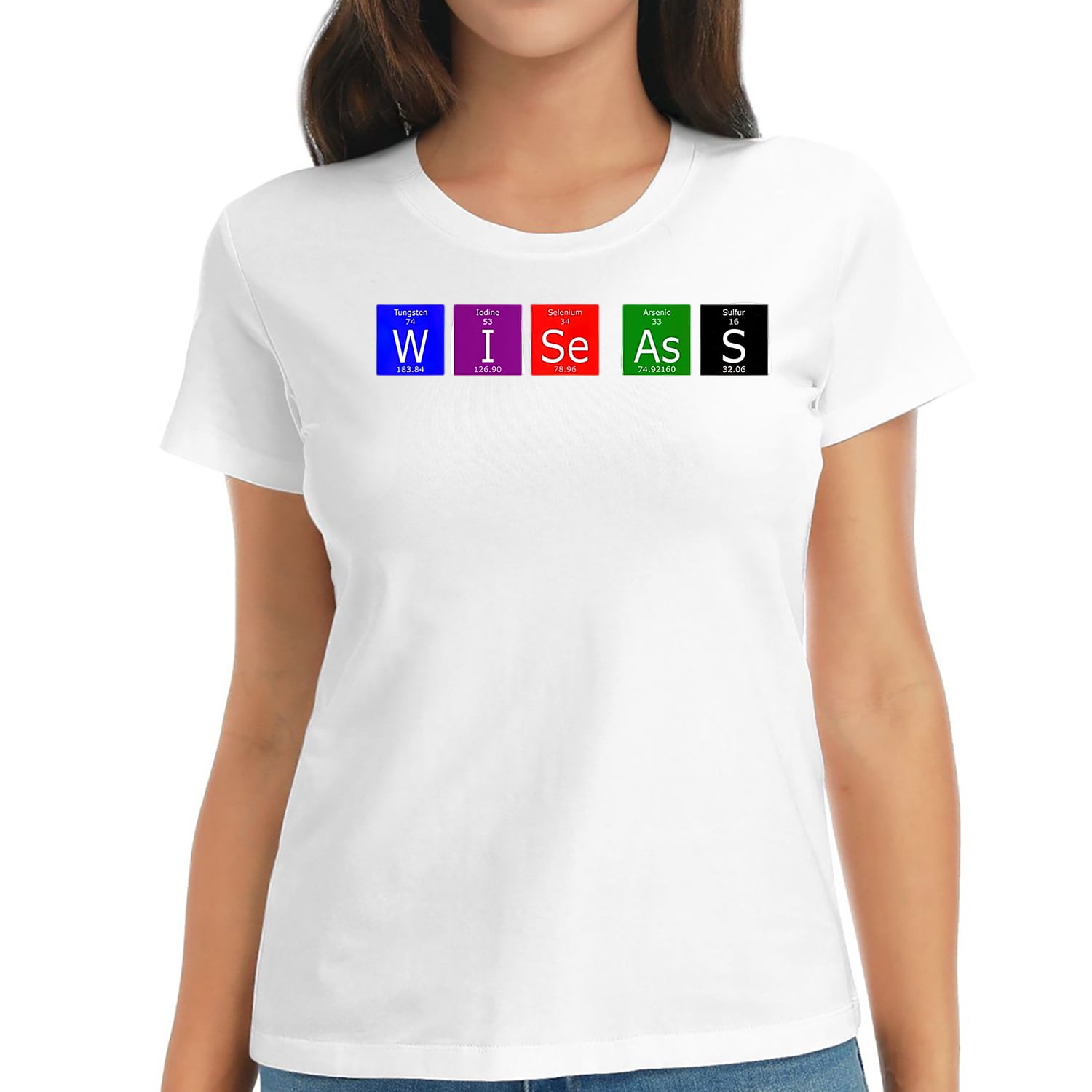 Womens W-I-Se As-S Wise Ass Periodic Table Of Elements T-Shirt - Walmart.com