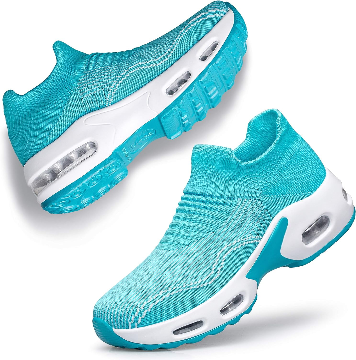 Womens Walking Shoes Slip on Sock Sneakers Lady Girls Nurse Mesh Air ...