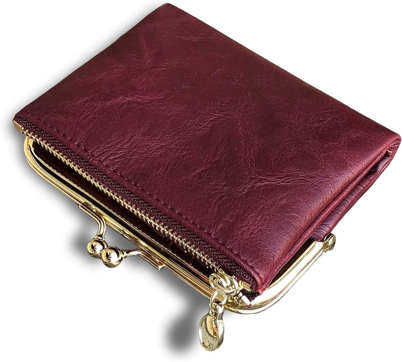 Womens Wallet Small Rfid Ladies Compact Bifold Leather Vintage Coin ...