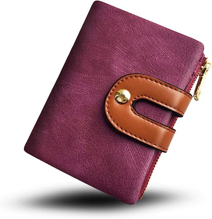 MINKUROW Womens Wallets Bifold Leather Small Wallets for Women Mini ...