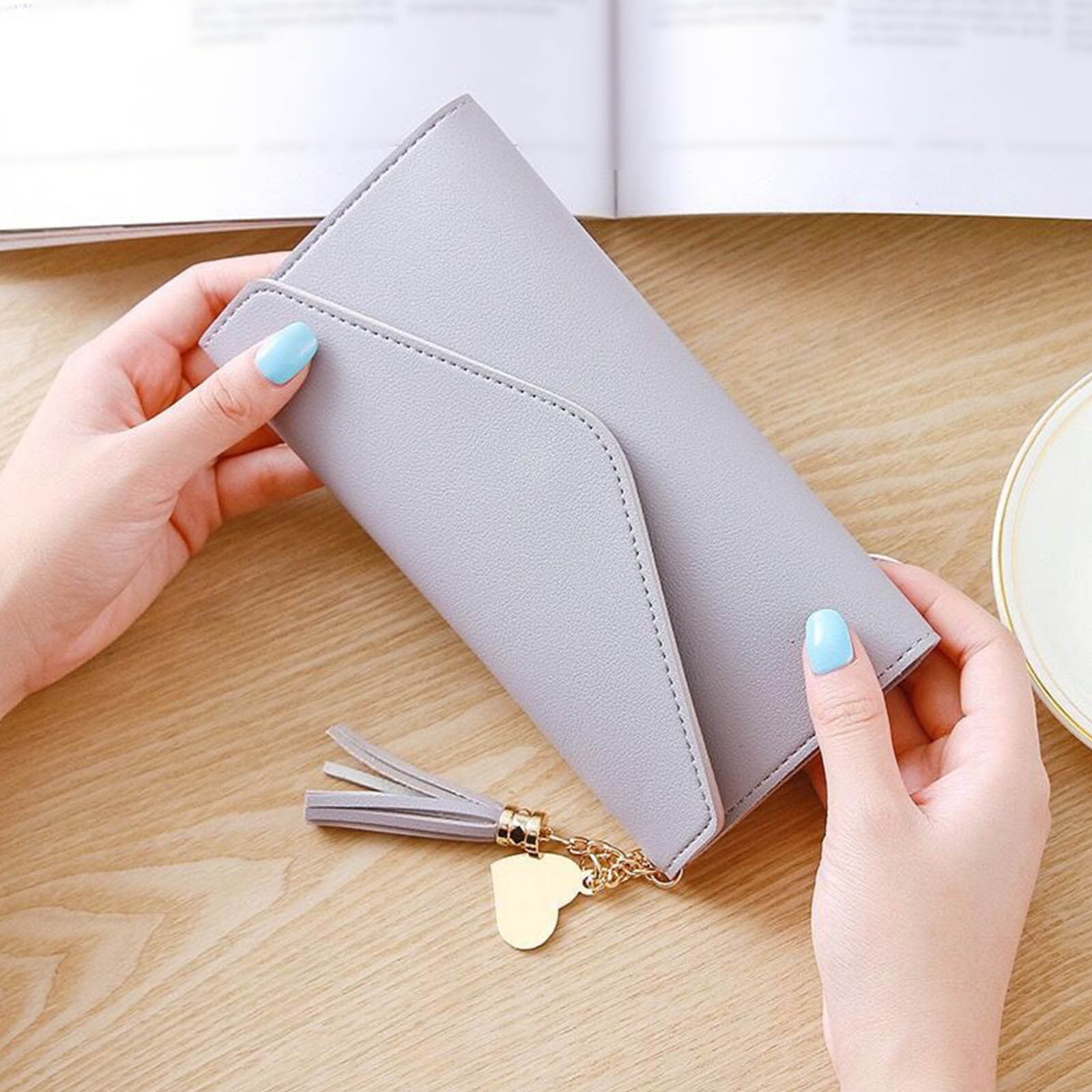 Womens Wallets Large Capacity Credit Card Holder Rfid Wallet Women ...
