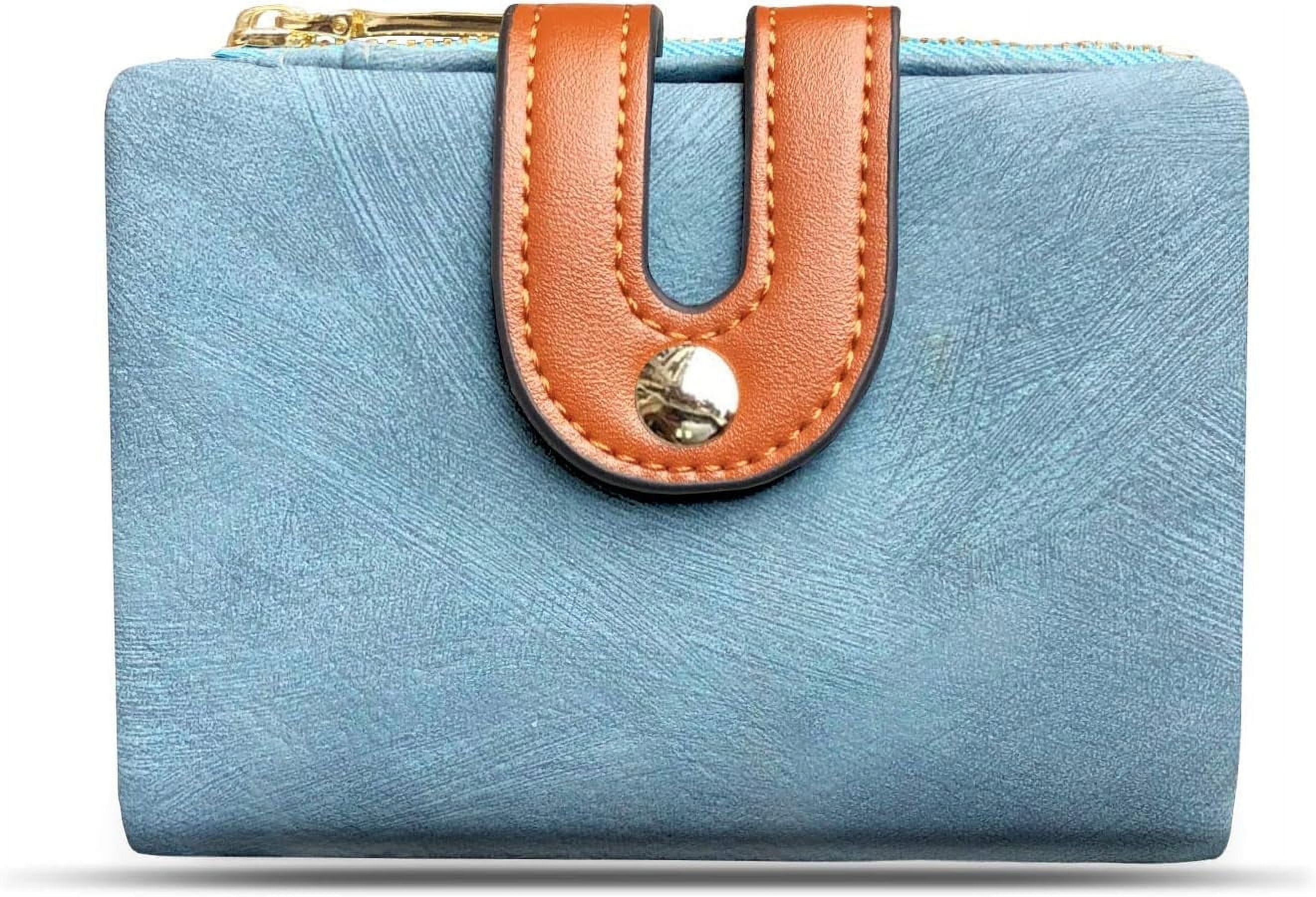 Womens Wallets Small Rfid Ladies Bifold Wallet With Zipper Coin Pocket ...