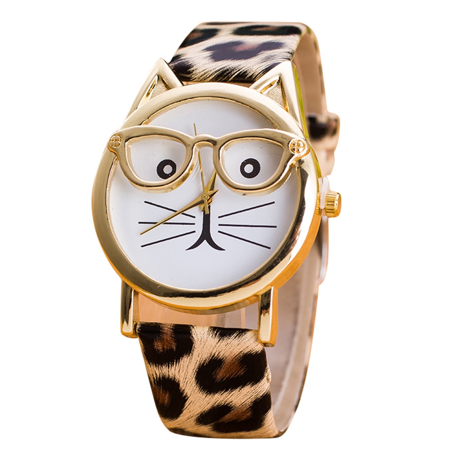 Womens Watches Cats Glasses Dial Women Quartz , Fashion Cute, Gift For ...