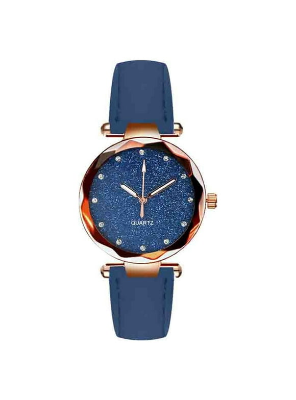 Blue Rose Gold Watch