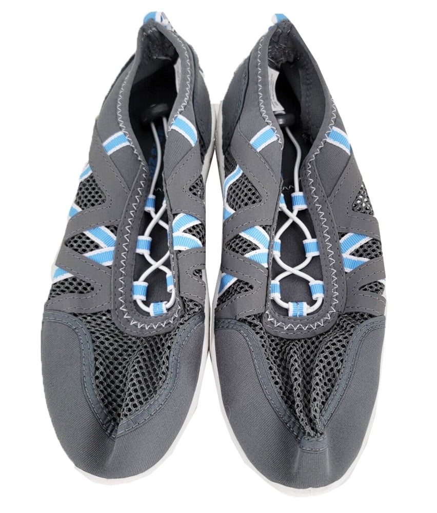 Wave Zone Women's Skimmer Seaside Water Shoes, Gray/Blue, 7M - Walmart.com