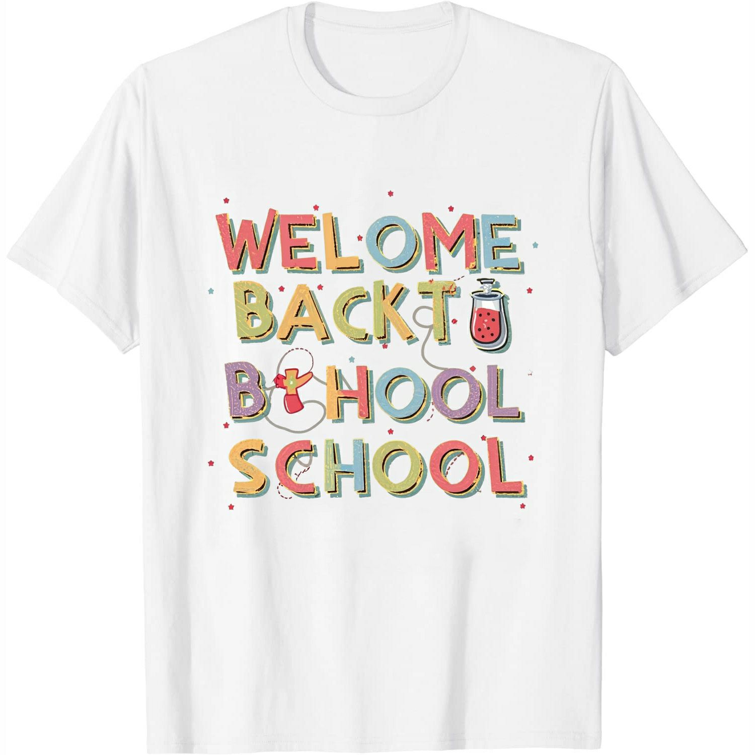 Womens Welcome Back To School Nurse First Day Of School Leopard Casual ...