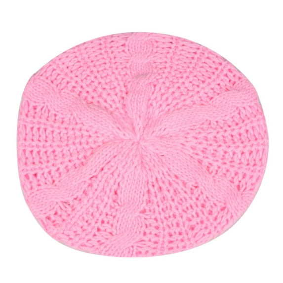 Womens Winter Beret Hat Knitted Beanie Cap Autumn Winter Hat French ...