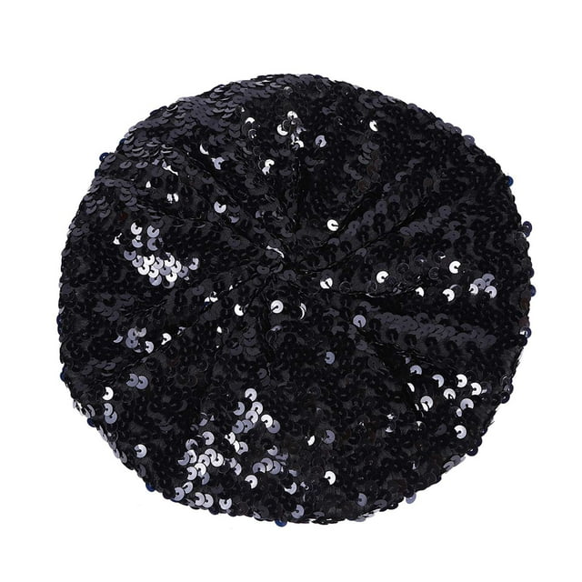Womens Winter Beret Hats Fashion Sparkling Sequins Colorful Cap ...