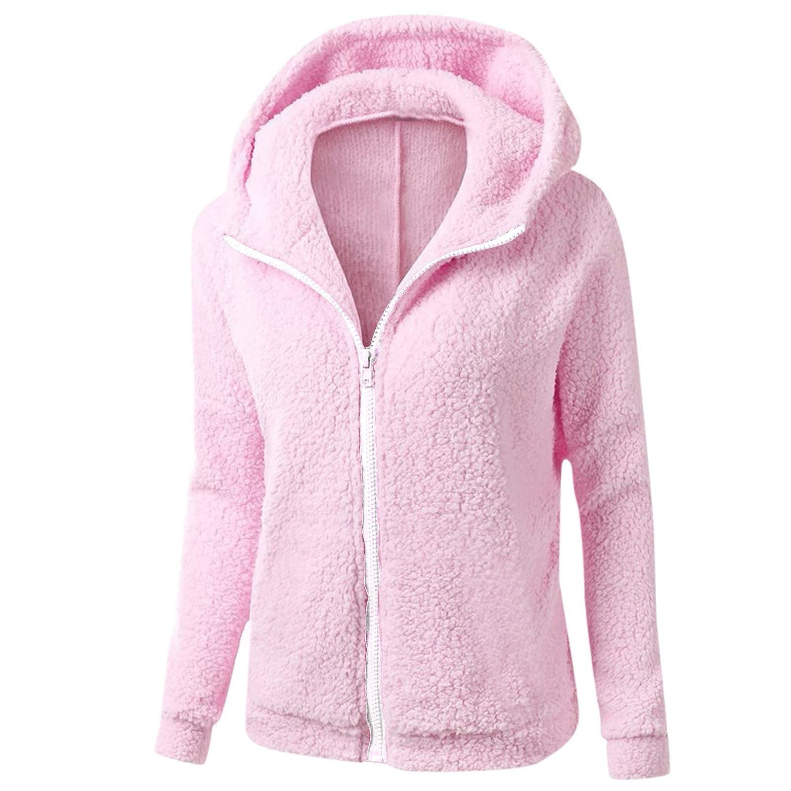 Womens Winter Coats Womens Warm Winter Coats Fuzzy Fleece Parka Jacket Hooded Thicken Down