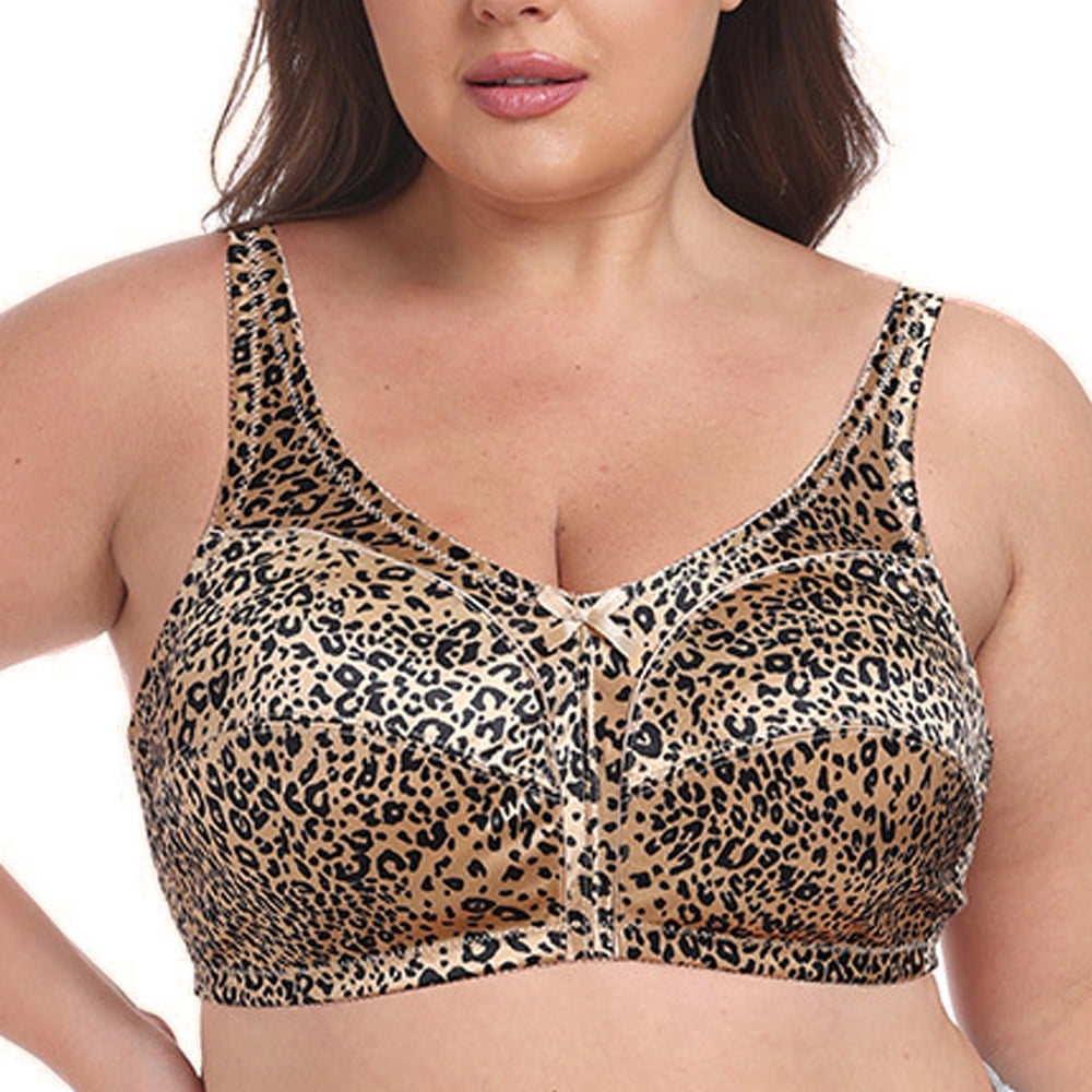 Womens Wireless Minimizer Comfort Full Figure Wire-Free Plus Size Bras ...
