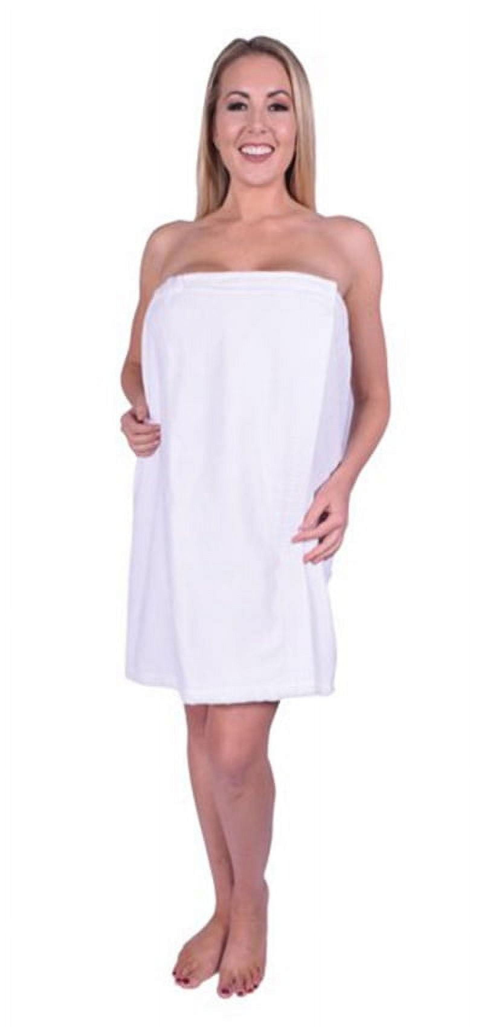 Womens Wrap, Terry Cotton Cover Up, WHITE, Small Medium - Walmart.com