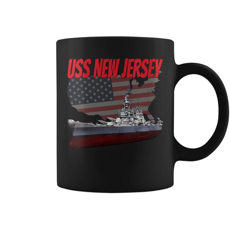 Womens Ww2 Battleship Uss New Jersey World War 2 Ship Model Boys Coffee ...