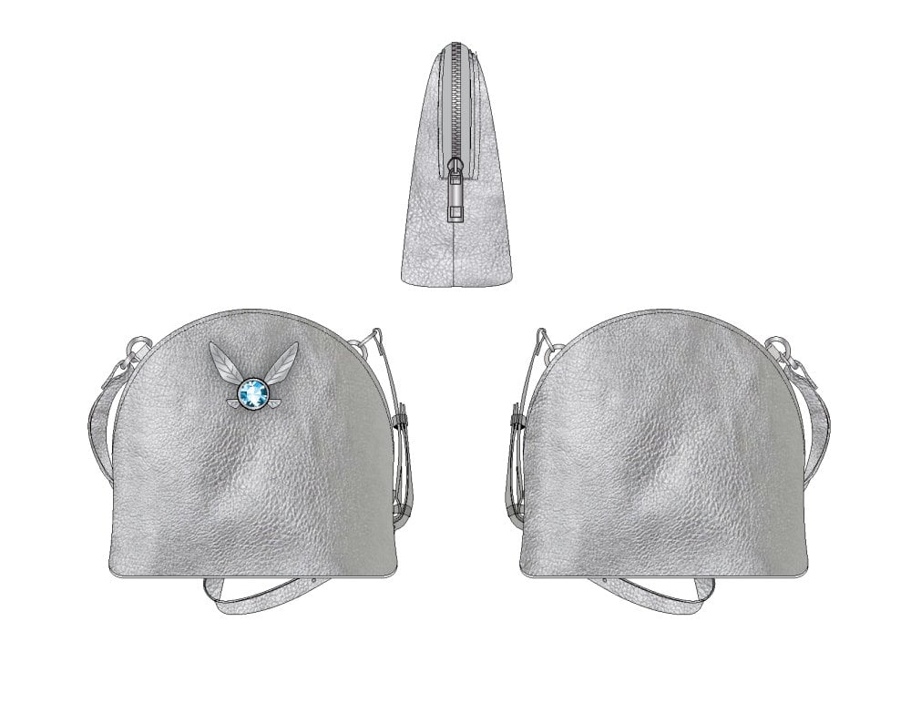 Womens Zelda Metallic Domed Purse - Walmart.com