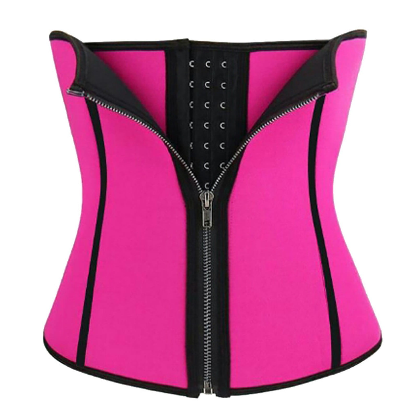Womens Zipper Underwear Waist Body Girdle Shaping Corset Tummy Control ...