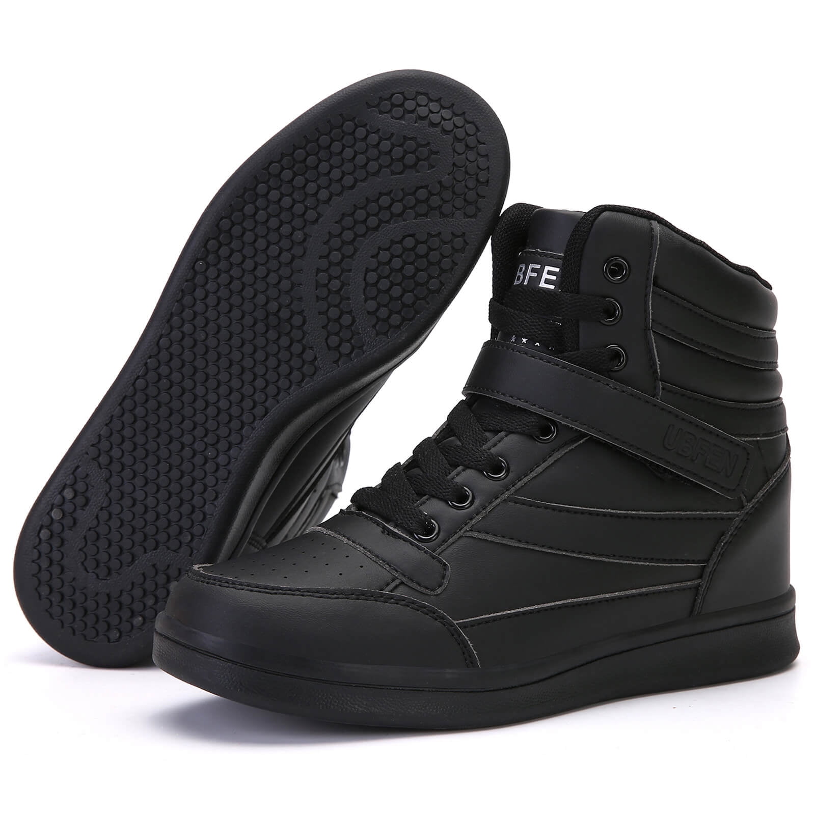 Womens high top Ankle Support Sneakers Vibrant Colour Hidden Wedge Heel ...