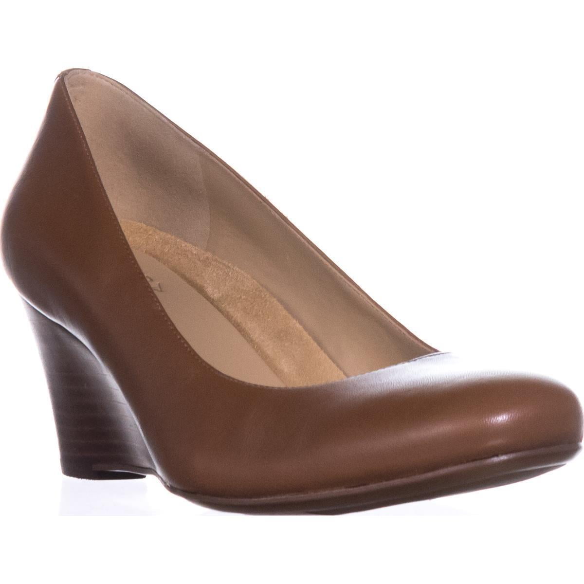 Womens naturalizer Emily Classic Wedge Pumps, Saddle Tan - Walmart.com