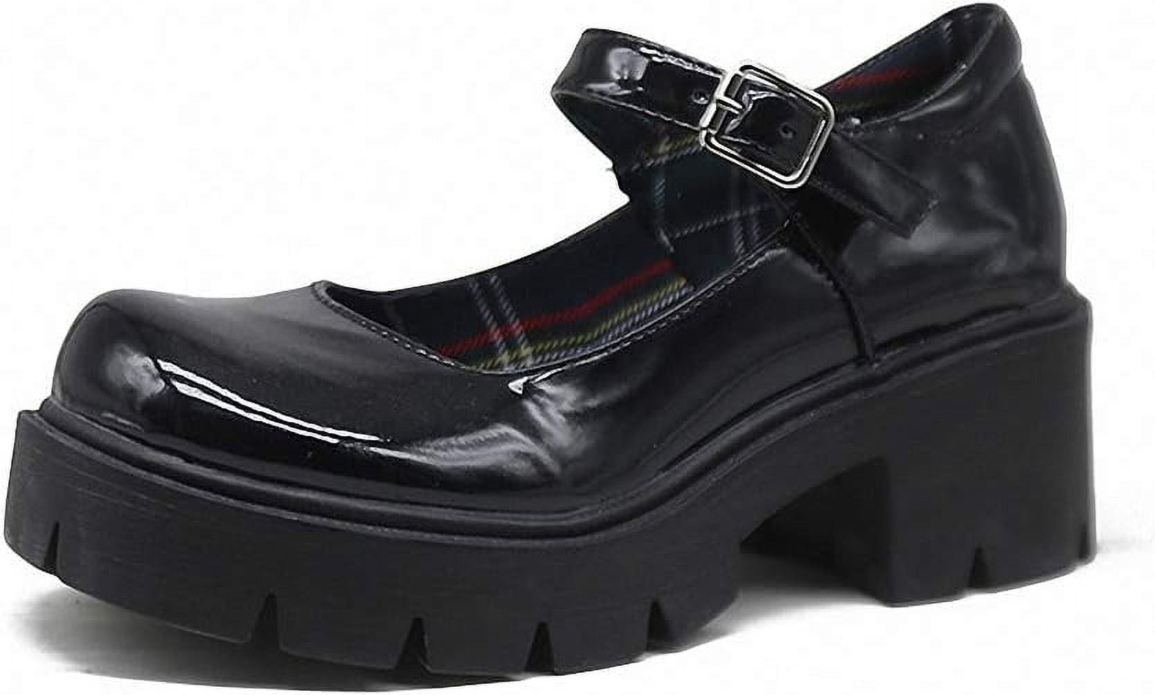 Womens platform Mary janes Shoes Sweet Toe Ankle Lolita Gothic Platform ...