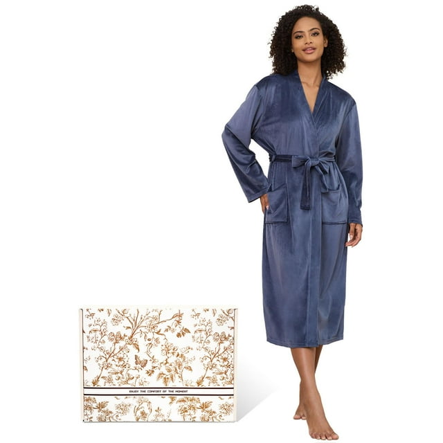 Womens Plush Soft Robe, PUTUO Robes for Women, Luxury Lightweight Fuzzy ...