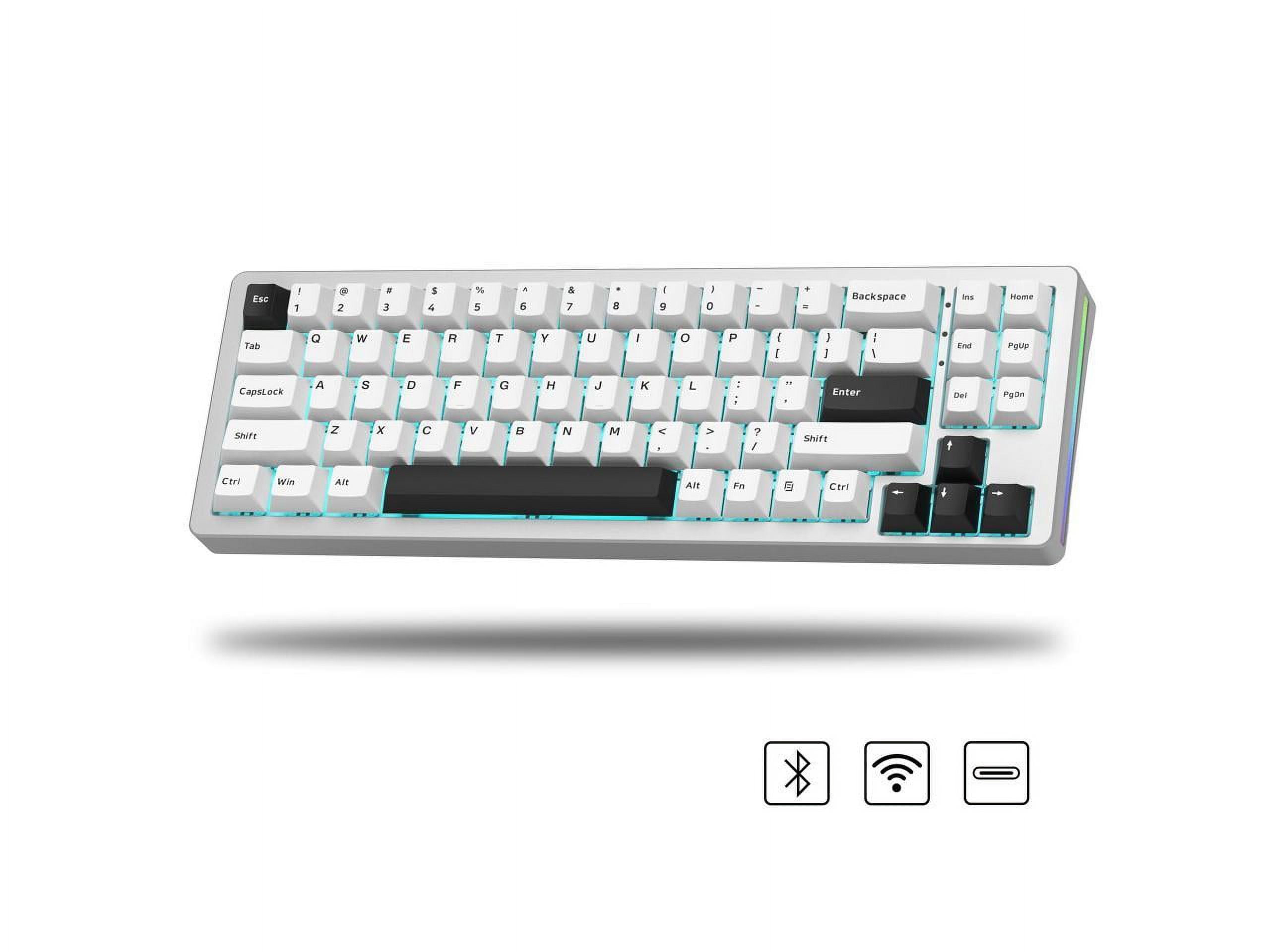 Womier S-K71 75% Gaming Keyboard with Aluminum Alloy Shell Wireless Mechanical Keyboard ...