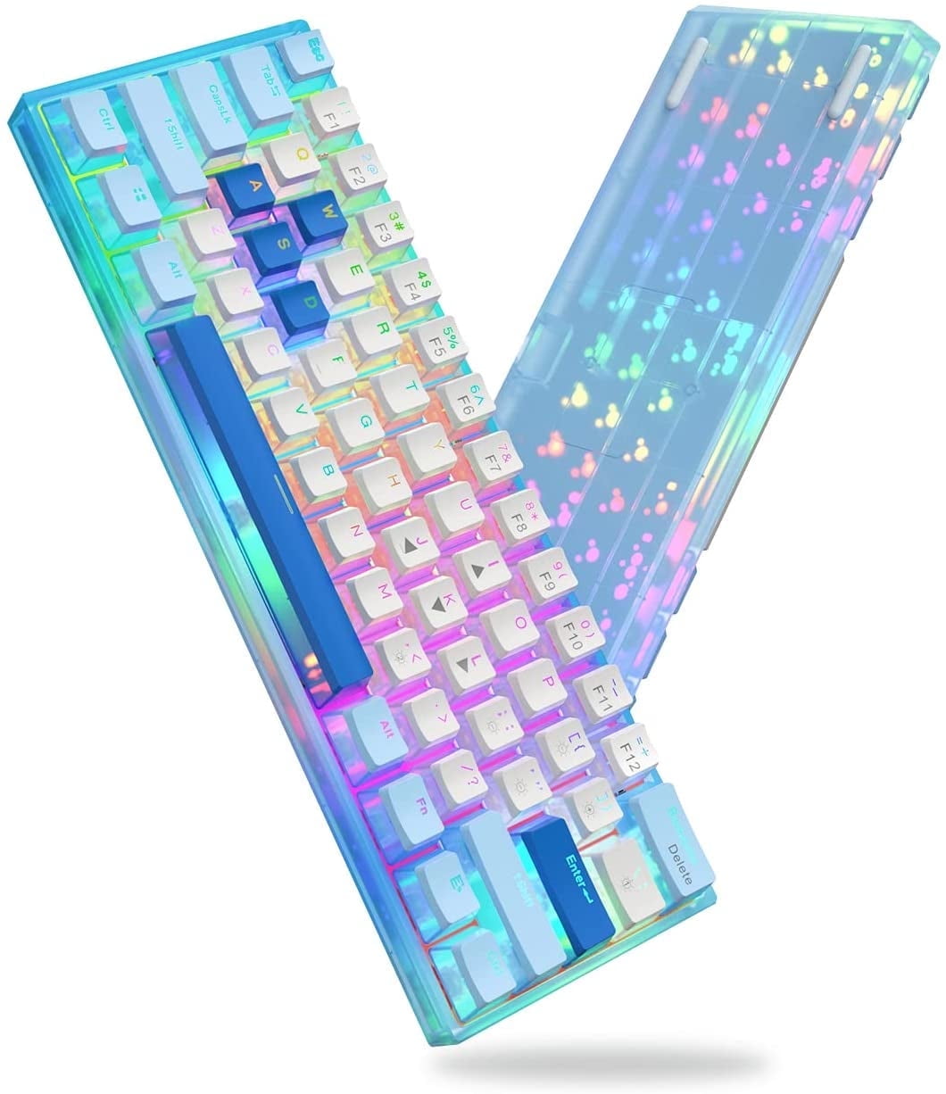 Womier WK61 60% Wired Mechanical Gaming Keyboard for PC, Compact RGB ...