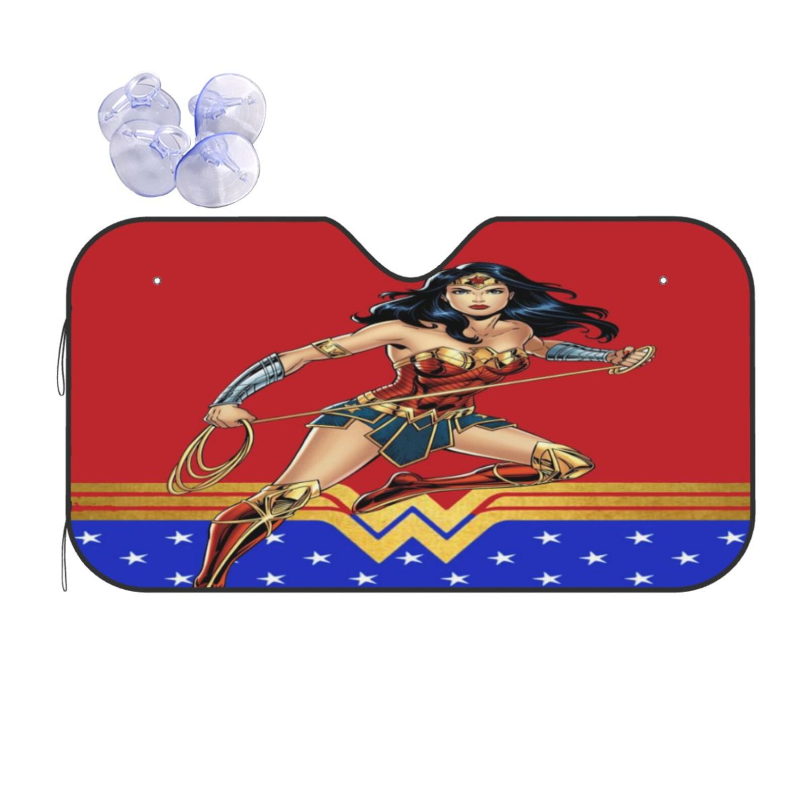 Won-der Women Car Sun Shade Windshield Cartoon Sun Shade for Car Truck ...