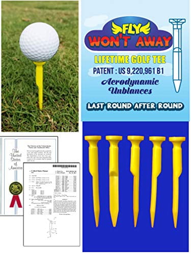 Won't Fly Golf Tee - Never Lose Another Tee 3" 1/8 High - Half Inch ...