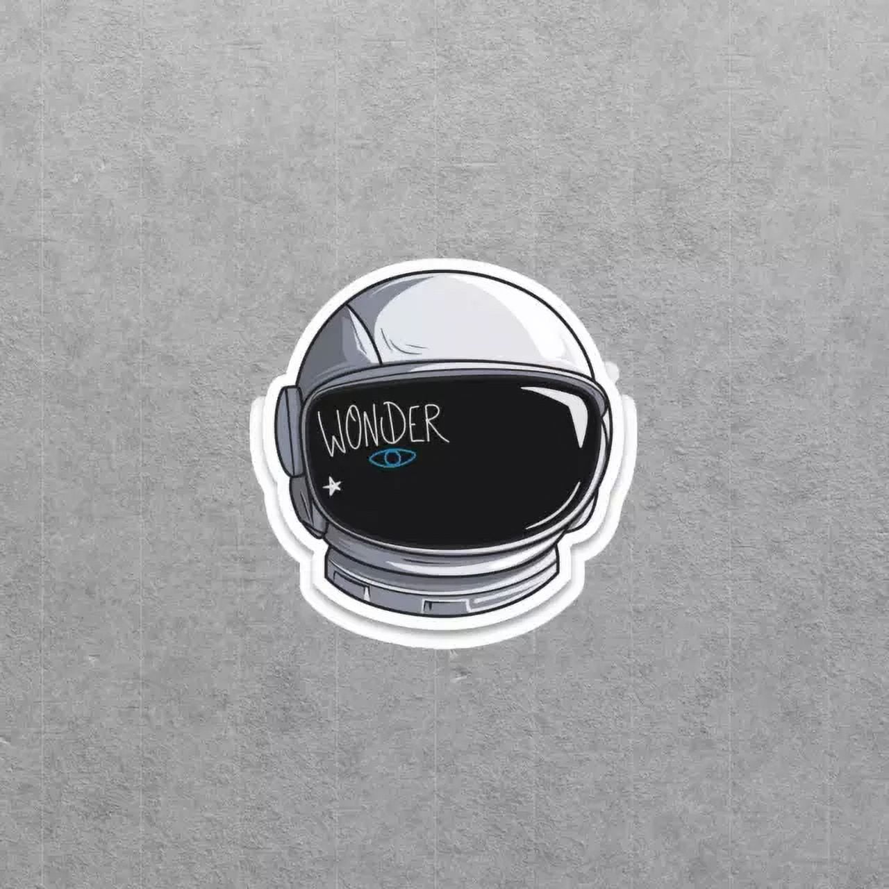 Wonder Astronaut Sticker - Explore The Universe Decalphone Decal Water ...
