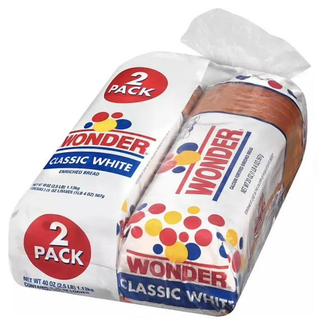 Wonder Bread Family Loaf Pack of 2 - Walmart.com
