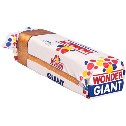 Wonder Bread Giant White Sandwich Bread, Sliced White Bread, 24 oz ...