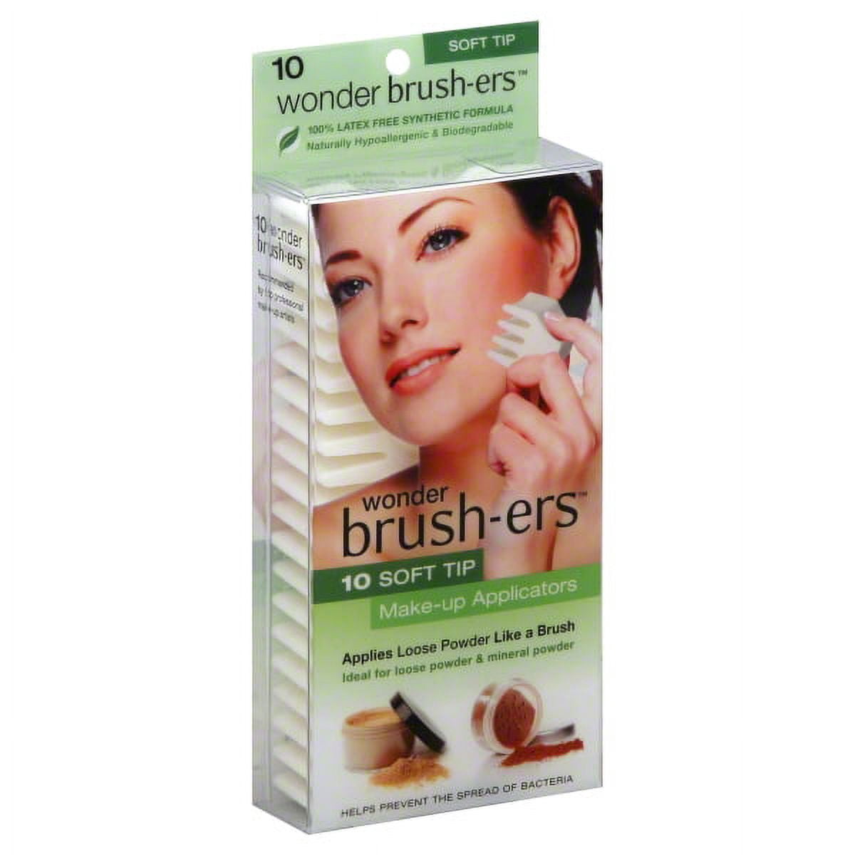 Wonder Brush-ers Make-up Applicators - 10 Soft Tip - White - Walmart.com
