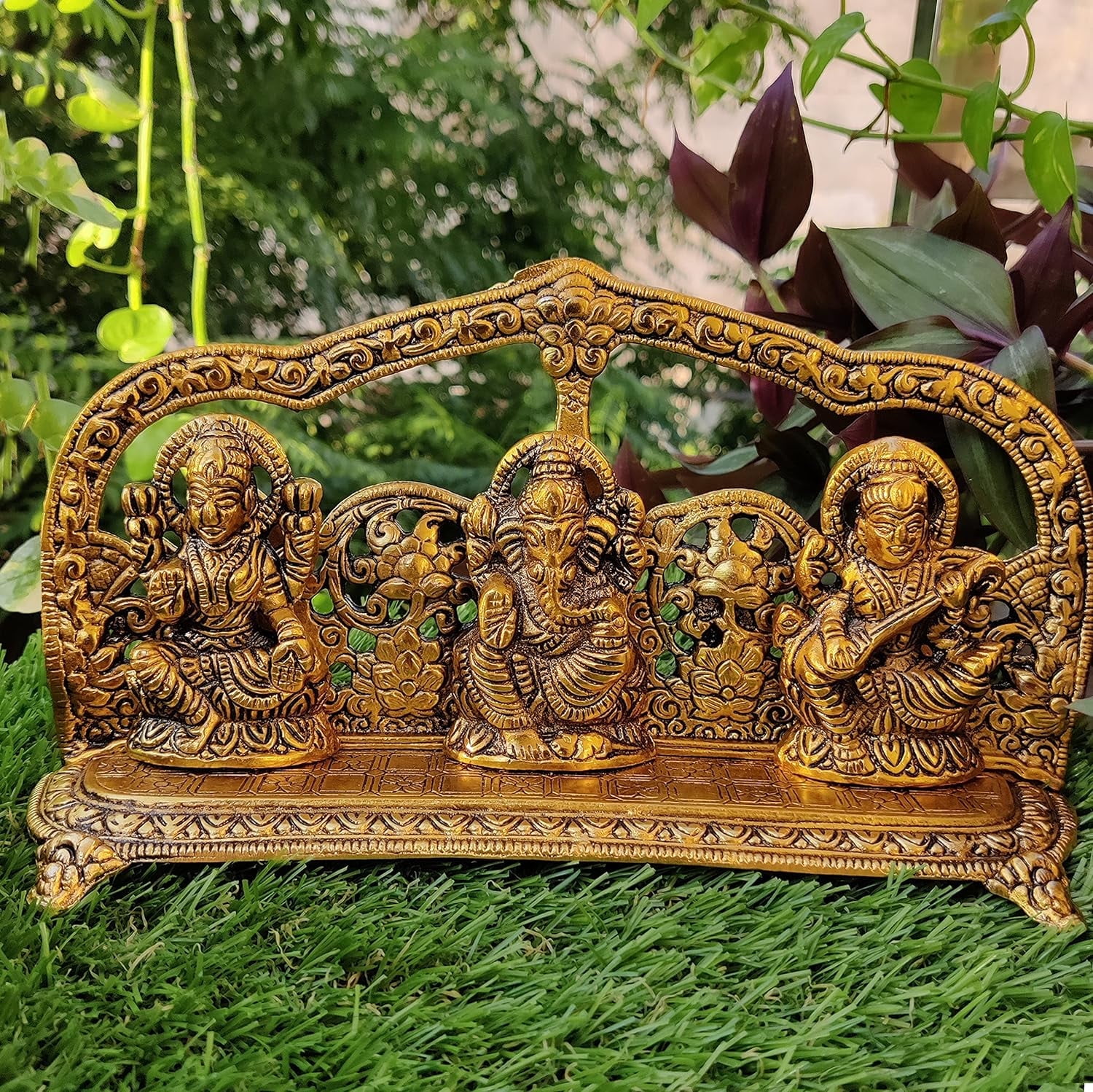 Wonder Care Ganesh Lakshmi Saraswati Statues Sculpted in Great Detail ...