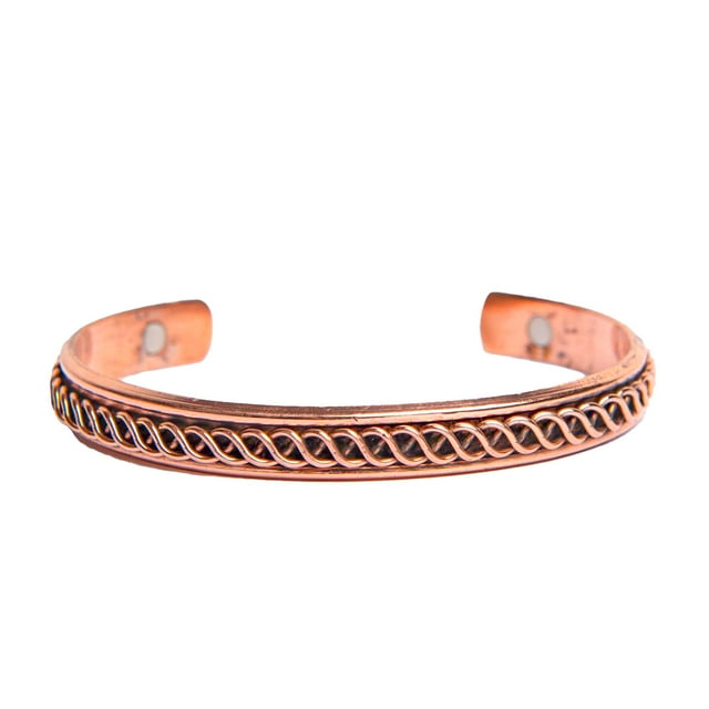 Wonder Care Pure Copper Bracelet for Women and Men Adjustable Copper Bracelet for Men Magnetic ...