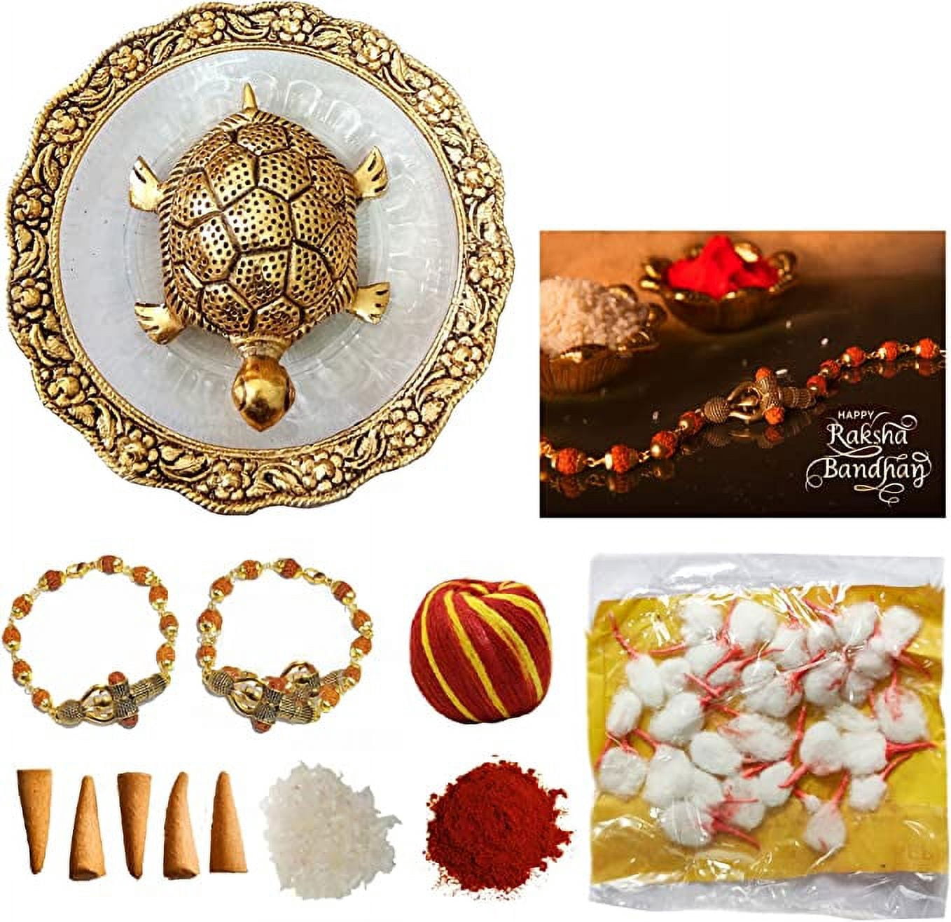 Wonder Care Rakhi for Brother with Gift Pack Rakhi Combo | Roli Chawal ...