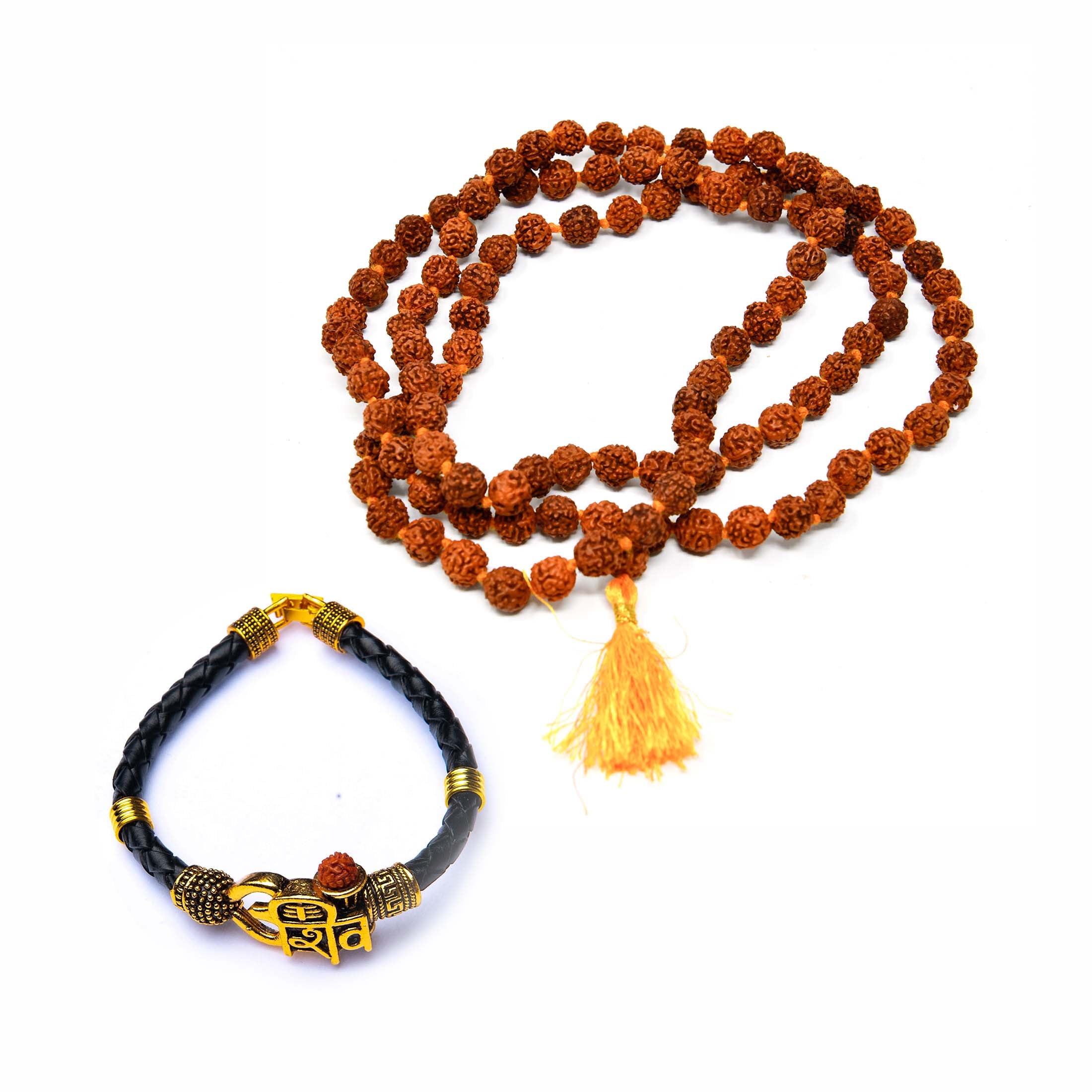 Wonder Care Rudraksha Mala | 5face Himalayan Rudraksha bracelet ...