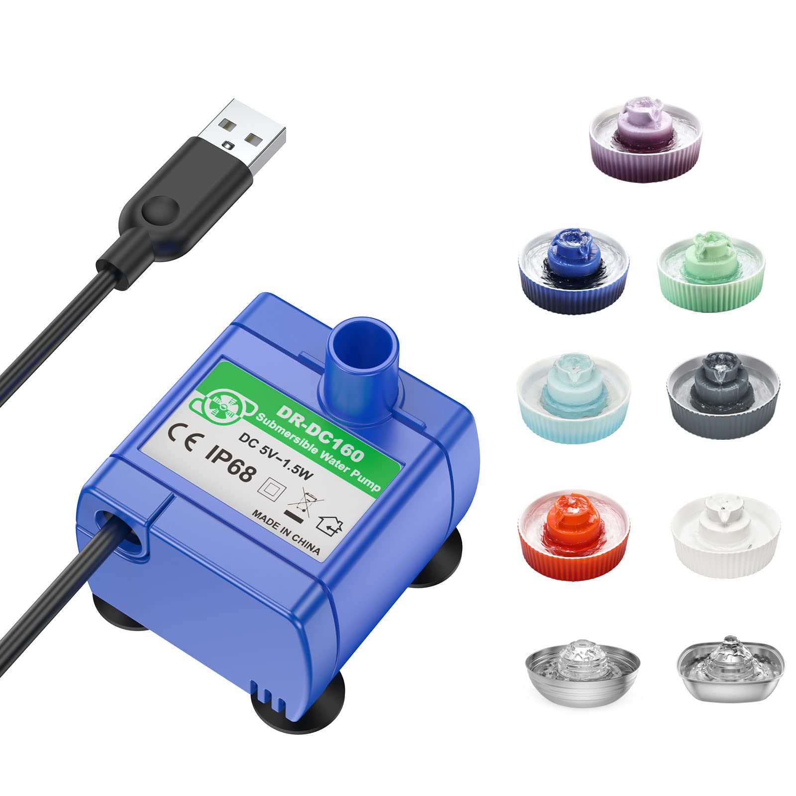 Wonder Creature Cat Fountain Pump for Cupcake Cat Fountain and 360 ...