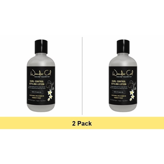 Wonder Curl Natural Curl Control Styling Lotion, 8 oz - 2 Pack ...
