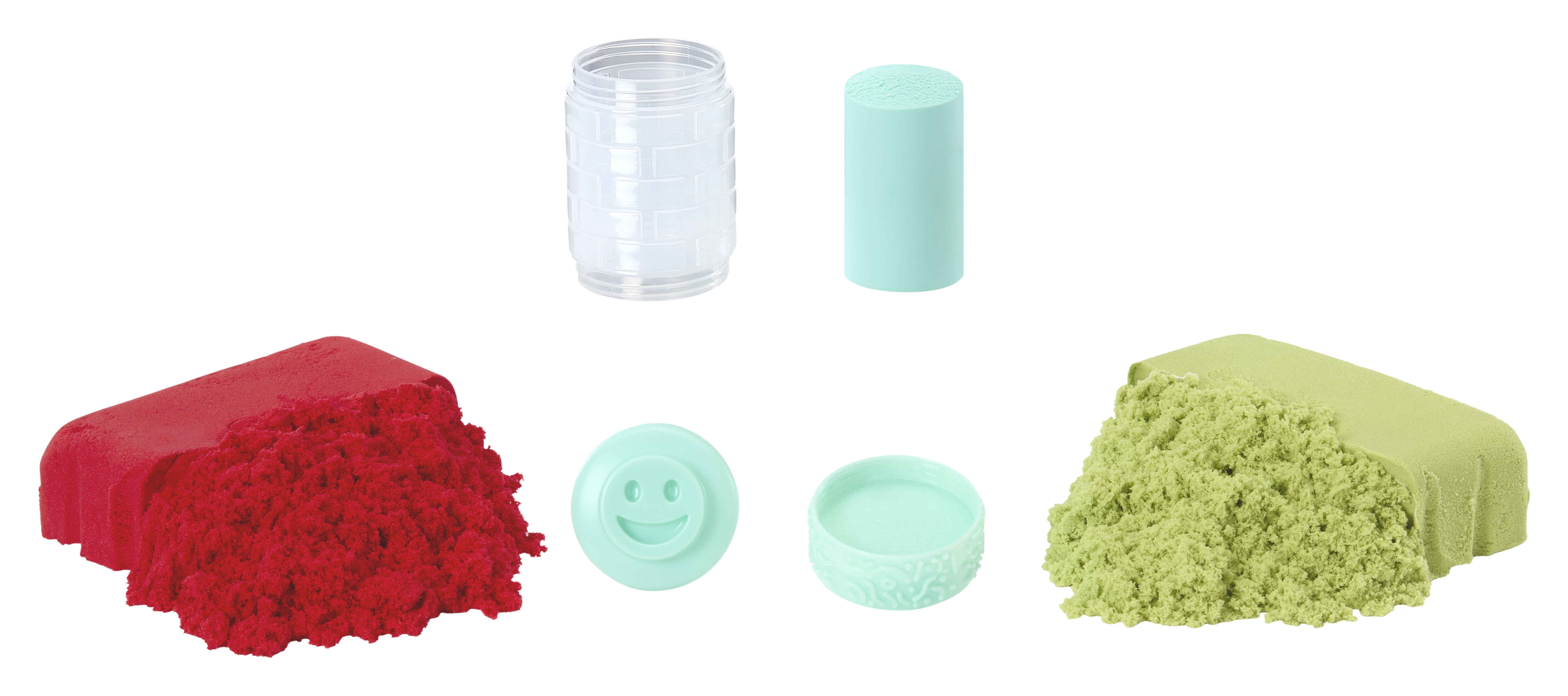 Wonder Factory Sand Bag with Never Dry Dough- Red + Lime Green Sand ...