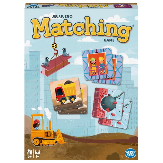 Wonder Forge At the Construction Site Matching Game for Girls & Boys ...