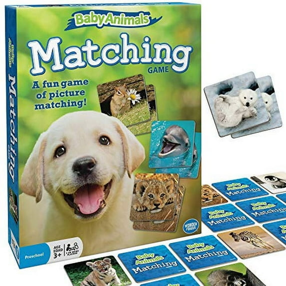 Wonder Forge Baby Animals Matching Game For Girls & Boys Ages 3 and Up ...