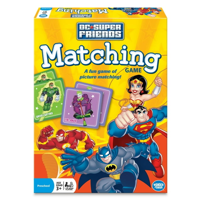Wonder Forge DC Super Friends Tile Matching Game - Walmart Business ...