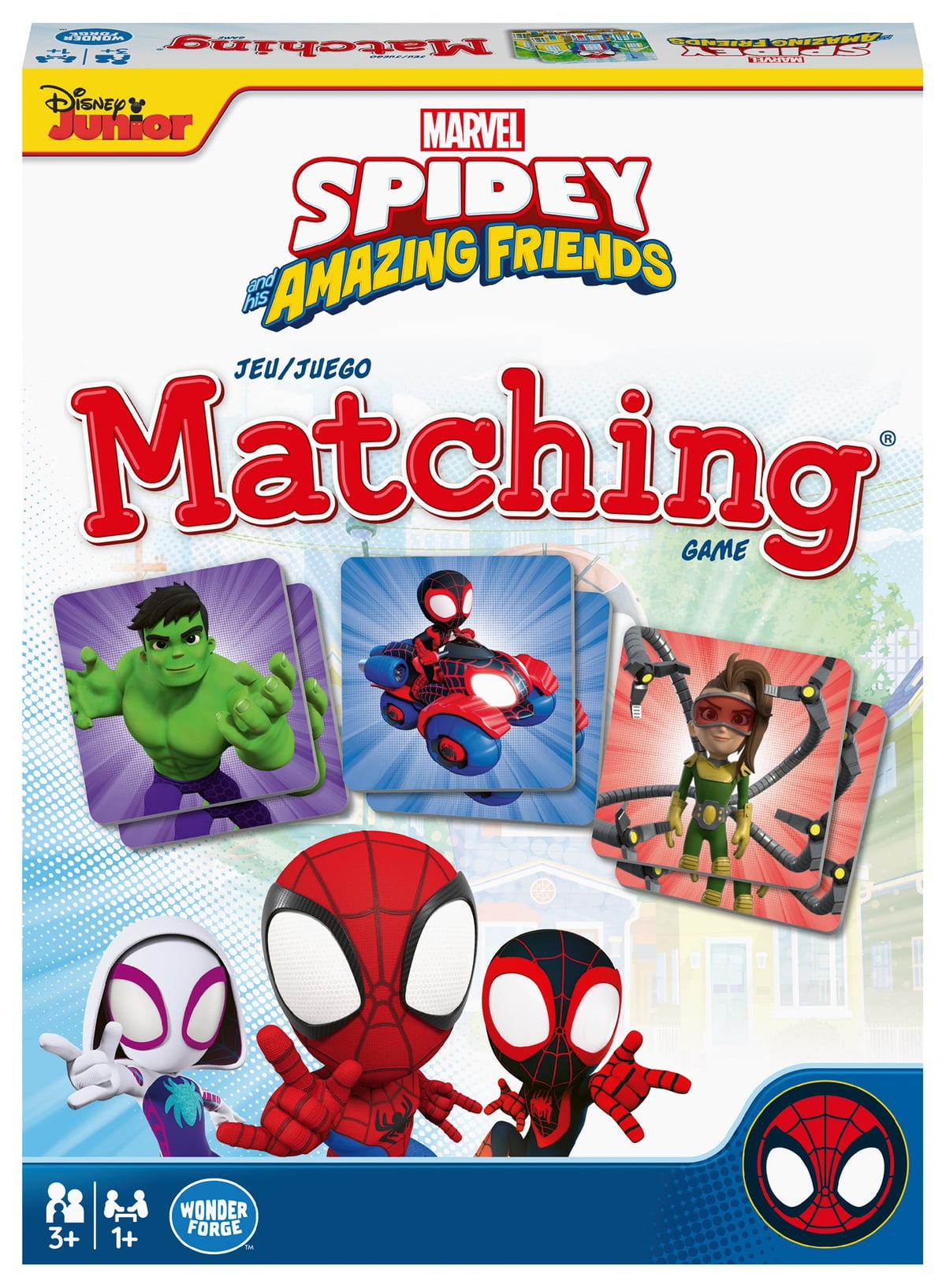 Wonder Forge Marvel Spidey & Friends Matching Game, Children Ages 3 ...