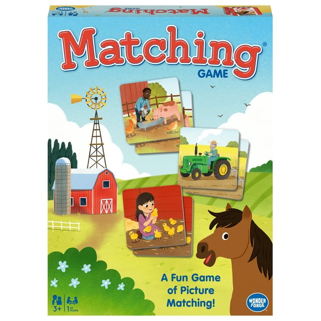 Wonder Forge On the Farm Matching Game Memory Game - Walmart.com