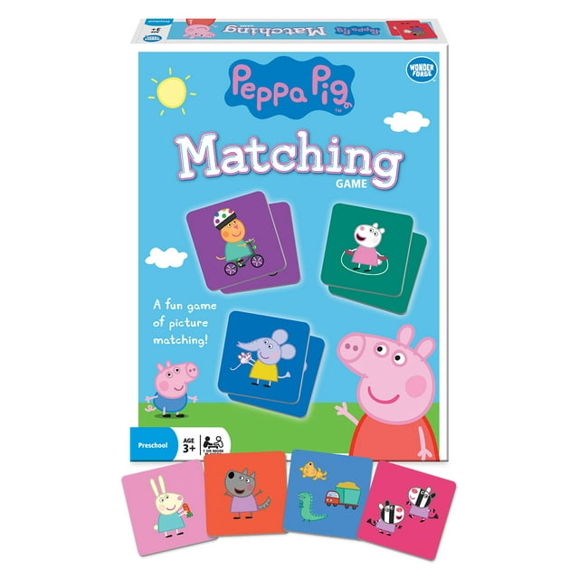 Wonder Forge Peppa Pig Board Memory Matching Game - Walmart.com