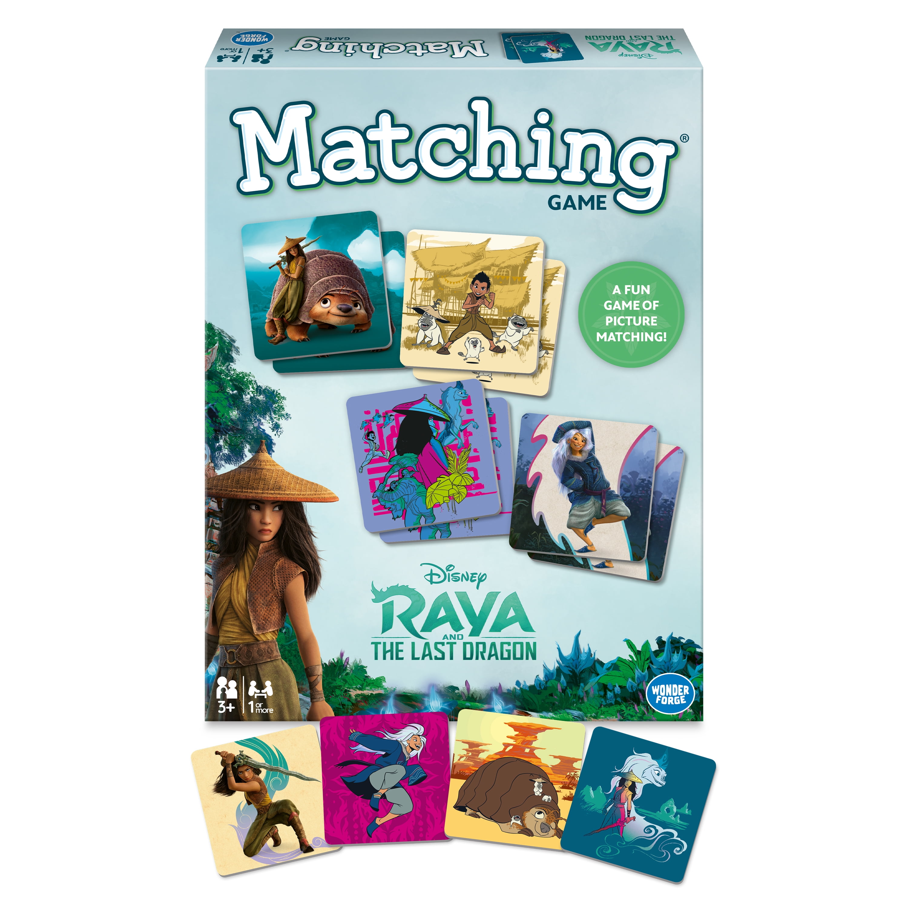 Wonder Forge Raya and the Last Dragon Matching Game For Kids Ages 3 ...