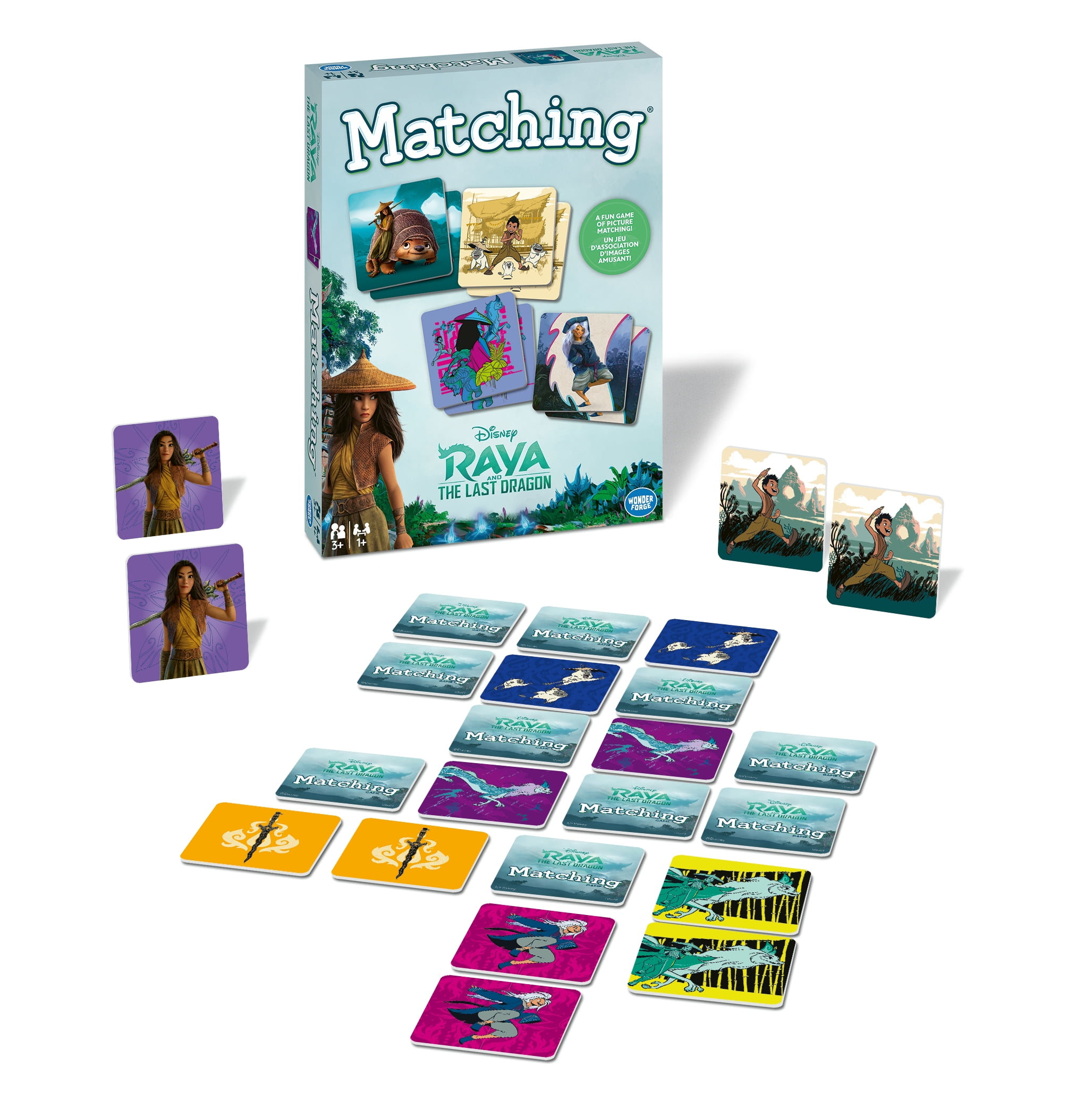 Wonder Forge Raya and the Last Dragon Matching Game for Girls & Boys ...